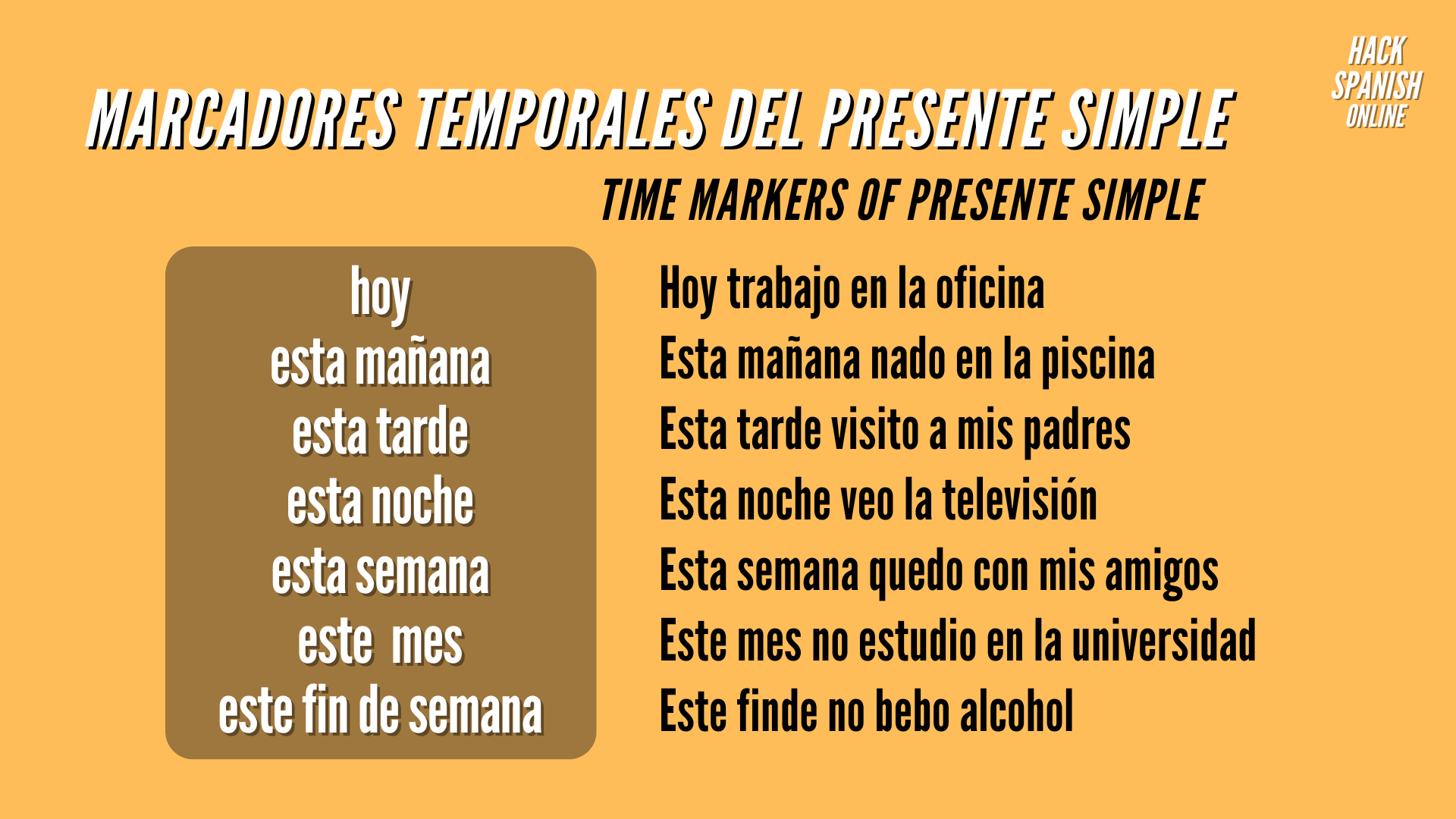 LESSON 36. Time Markers